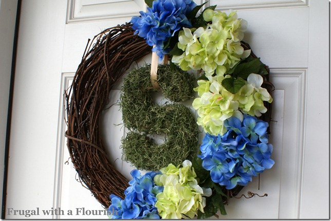 Frugal with a Flourish: Hydrangea & Moss Wreath